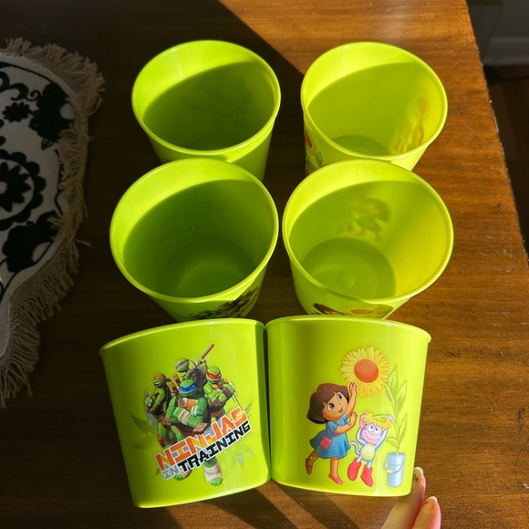 Other | Bundle Of 6 Planters Dora And Ninja Turtles | Poshmark